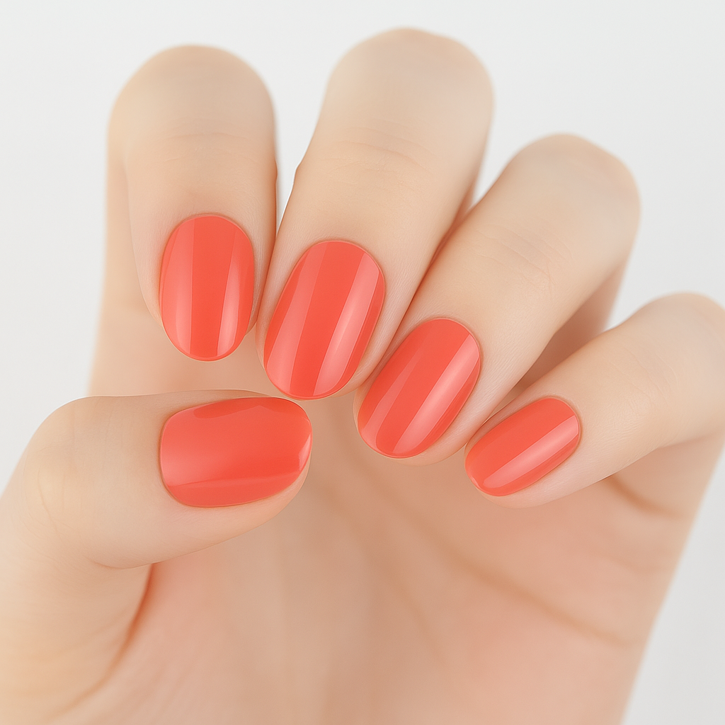 Peach Glow Semi Cured Gel Nail Sticker Kit – Sunday Nails