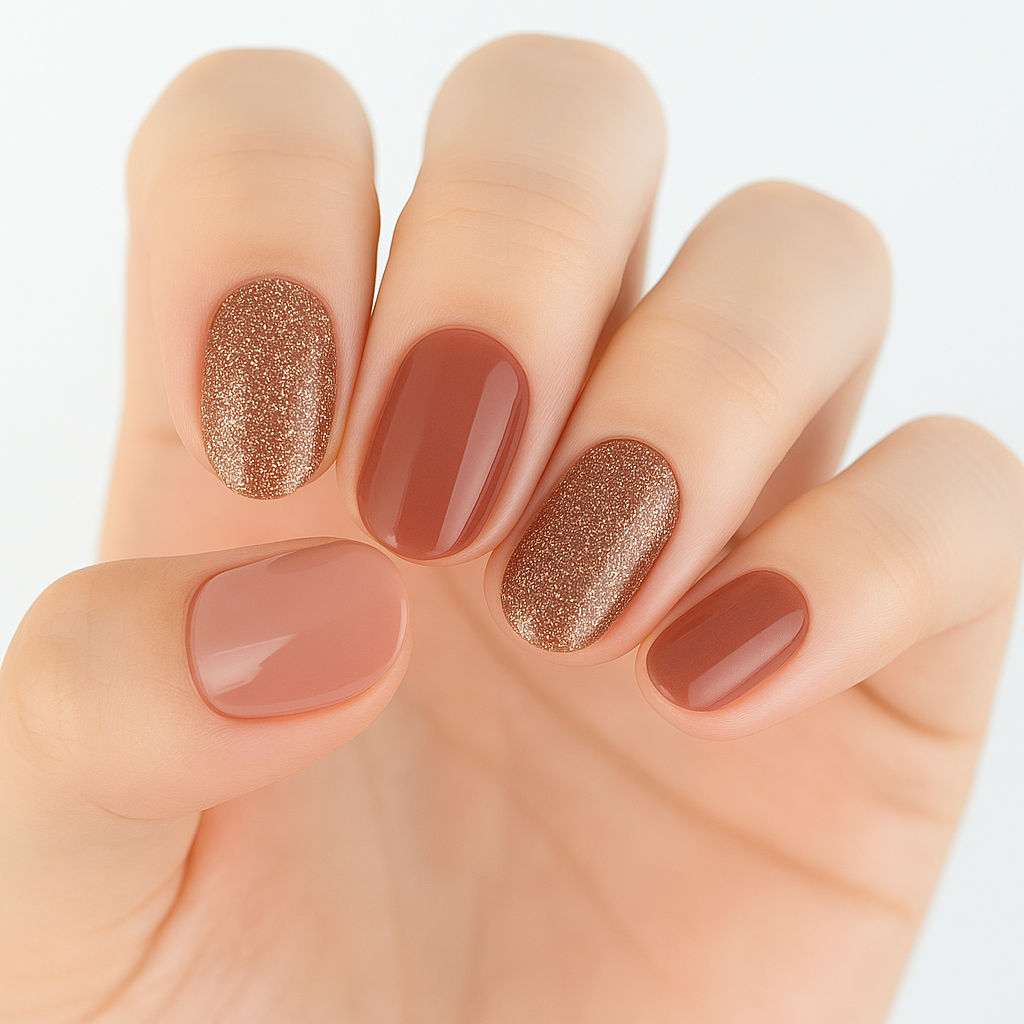 Glitter & Glow Semi Cured Gel Nail Sticker Kit – Sunday Nails